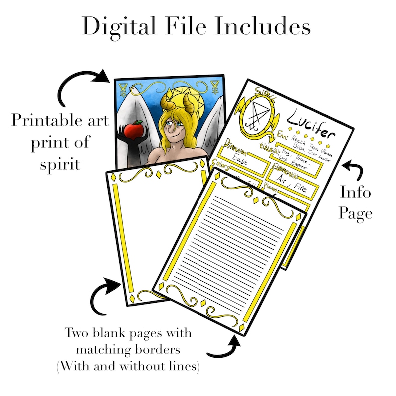Azazel- Infernal Book of Shadows Grimoire Printable Pages - Etsy
