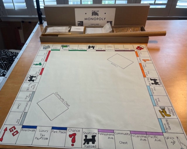 1933 Hand Drawn tie-box Monopoly Set - Etsy