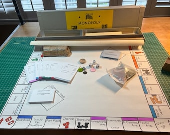Darrow 1933 Round Board Monopoly Set replica/blackout Fabric Board - Etsy