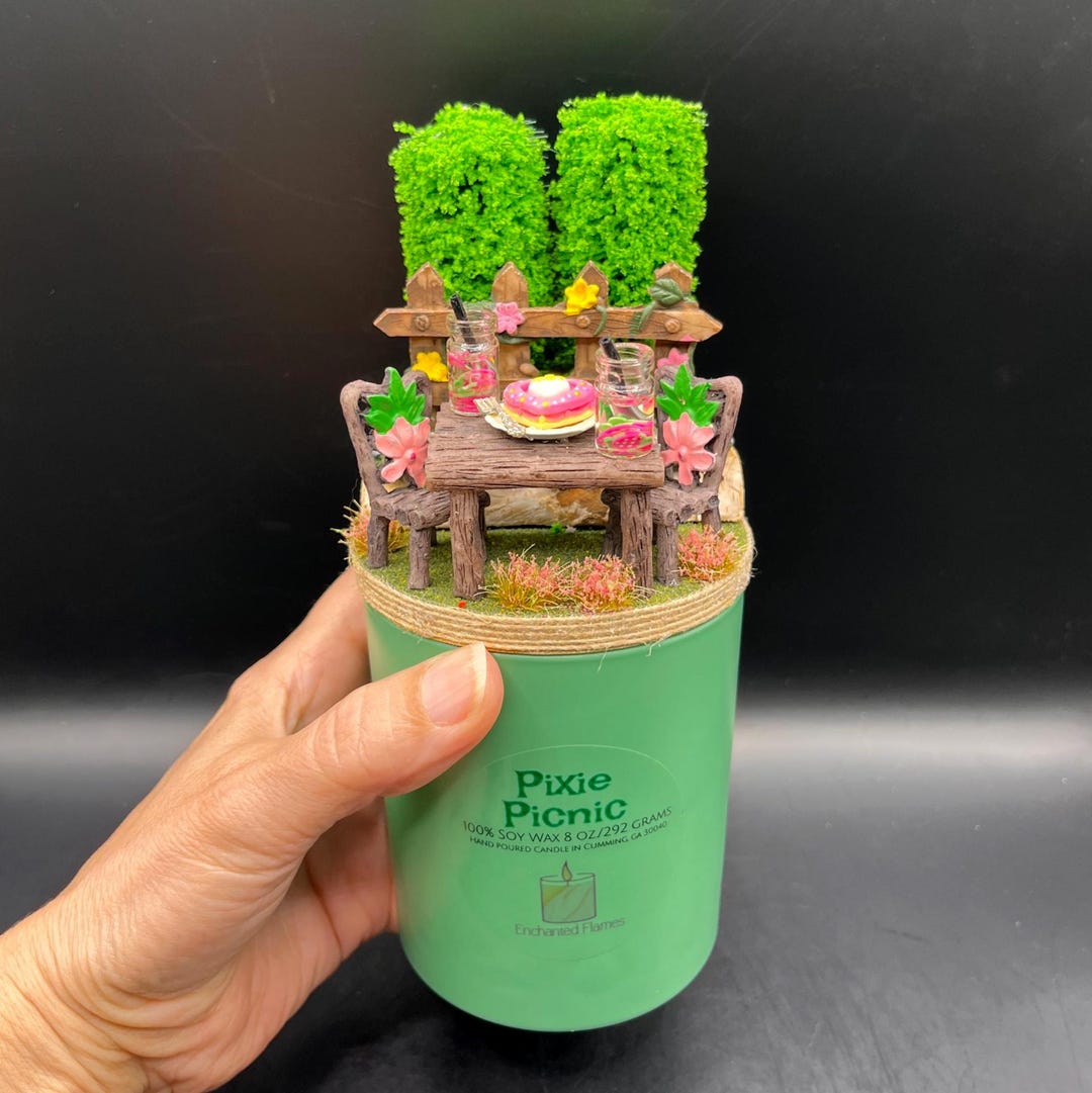 Picnic Diorama Candle Bubble Tea Aesthetic Unique Best Friend Gift ...