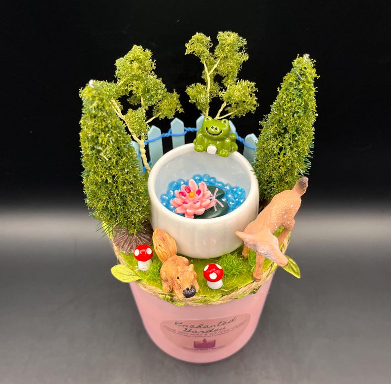 Woodland Theme Candle Deer and Frog Nursery Decor Candle Mini Enchanted Forest Table Centerpiece ...