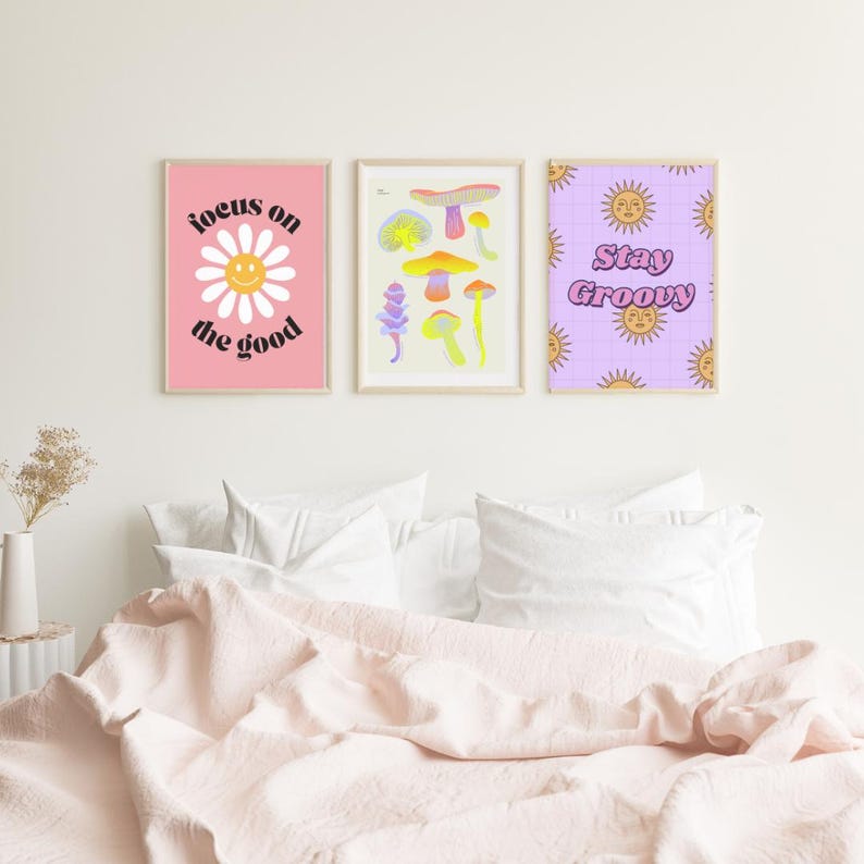 Retro, Groovy Digital Wall Art Prints - Etsy