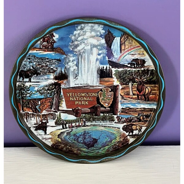 Yellowstone National Park Souvenir Plate - Etsy