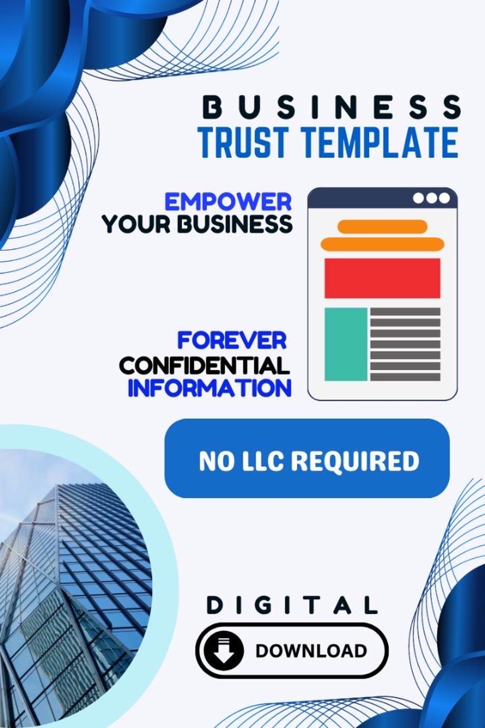 BUSINESS TRUST Template | Effortless Company Formation | Embrace ...