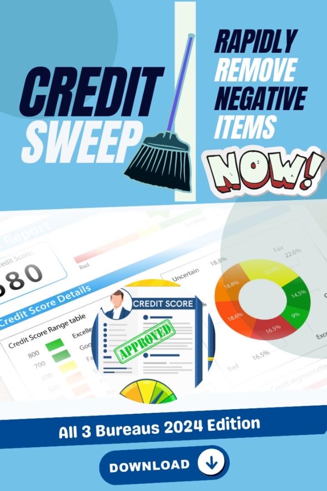 CREDIT SWEEP | Rapidly Repair Credit Reports | All 3 Bureaus 2024 ...