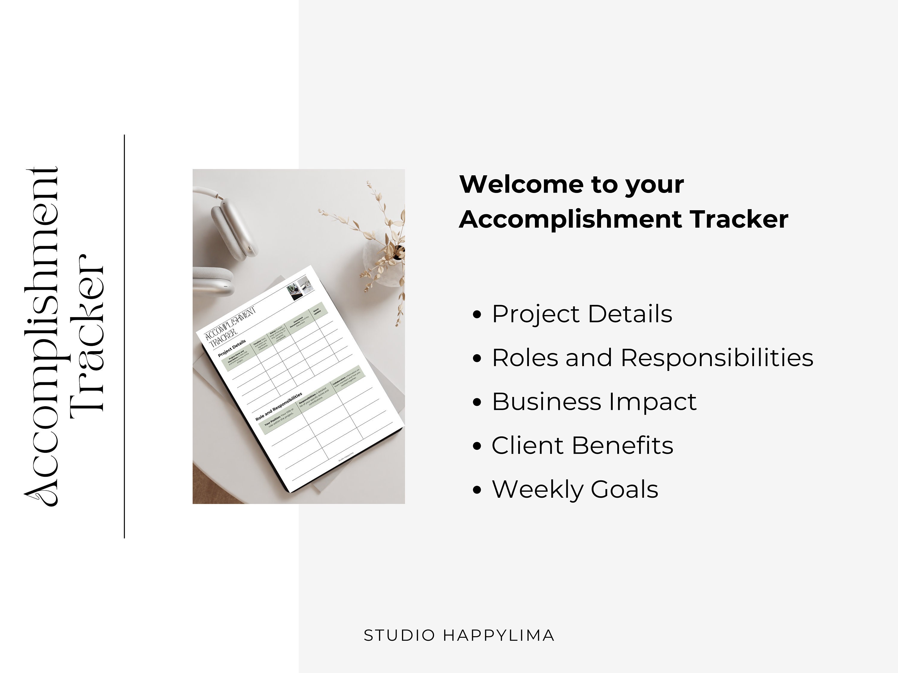 Accomplishment Tracker Printable Professional Development Worksheet ...