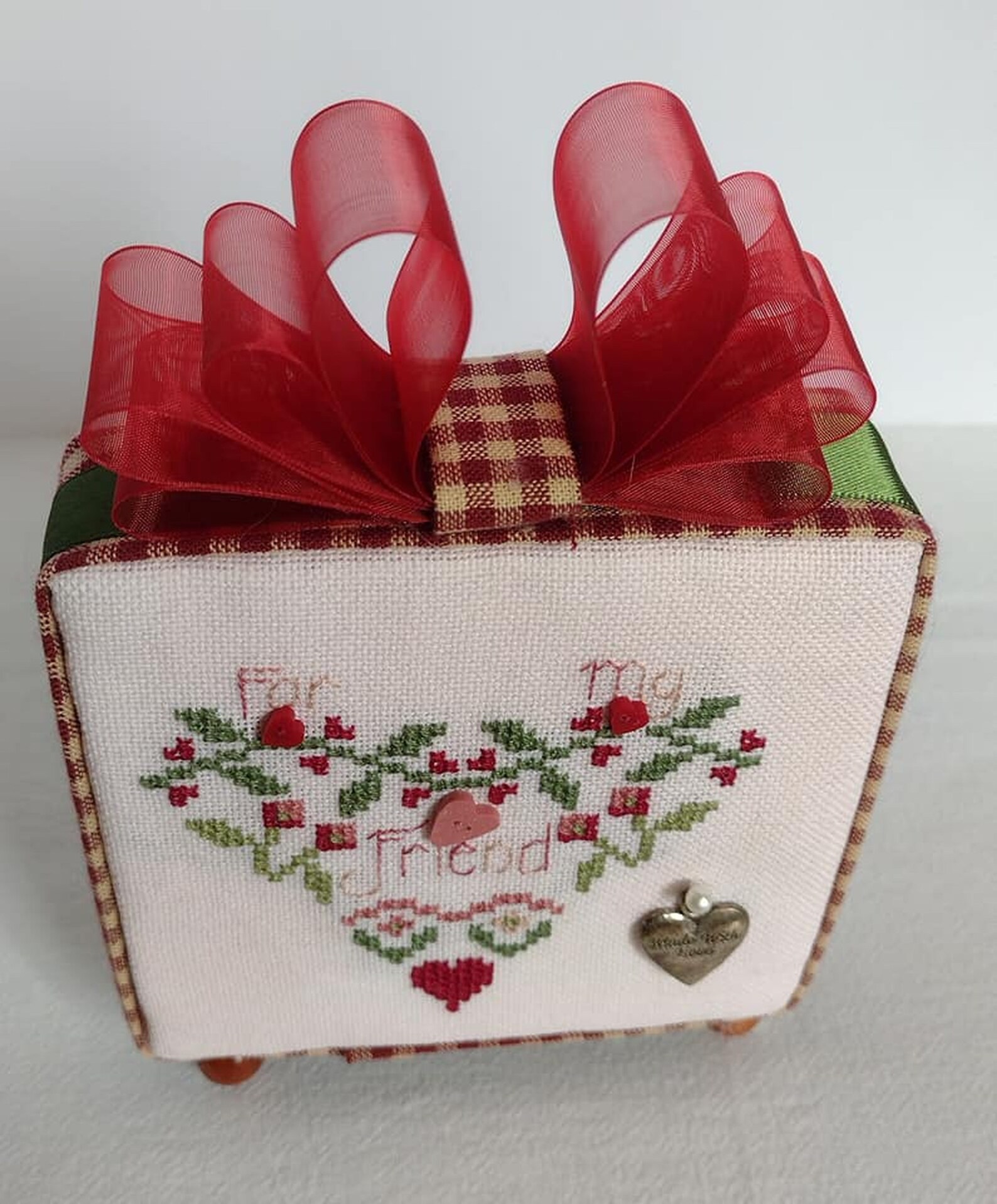 Beautiful for My Friend Cross Stitch Cube - Etsy