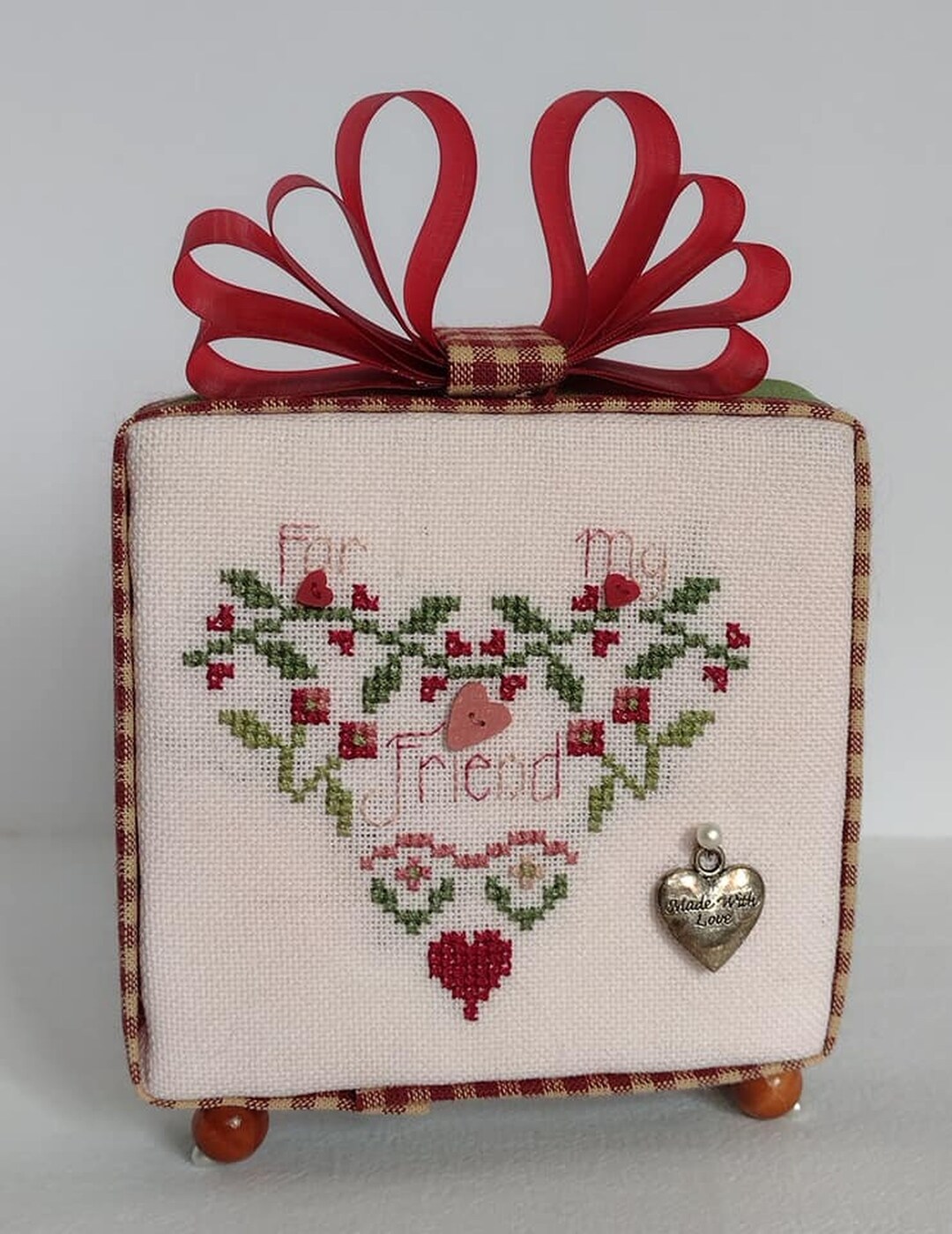 Beautiful for My Friend Cross Stitch Cube - Etsy