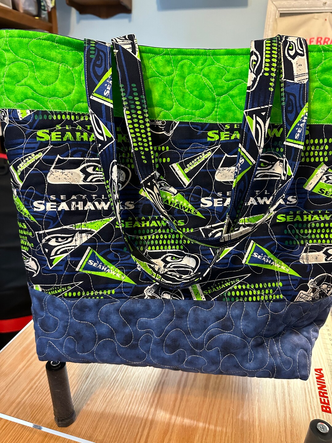 Seattle Seahawks NFL Football Quilted Bag/tote/purse. - Etsy