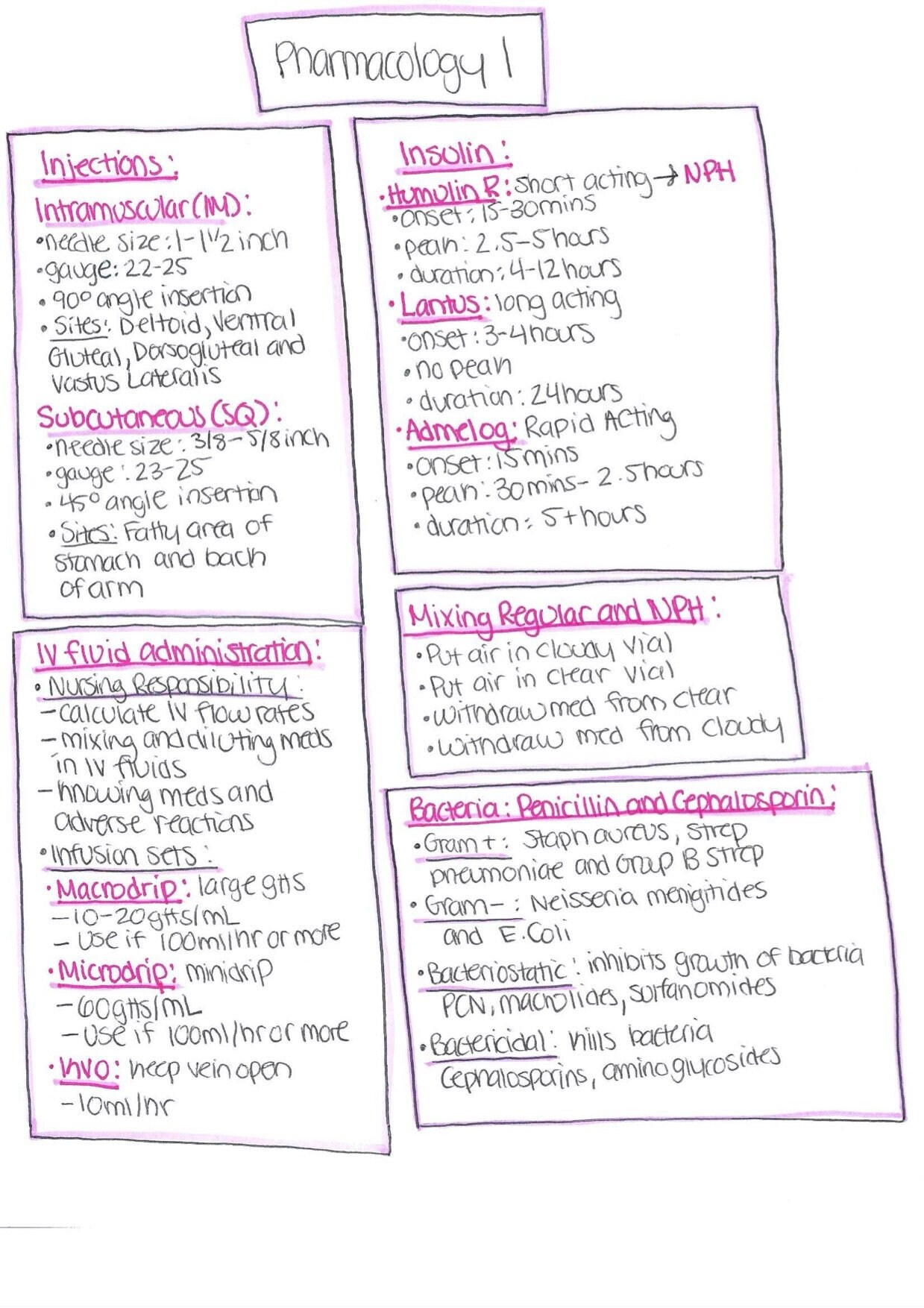 NCLEX Pharmacology Notes - Etsy