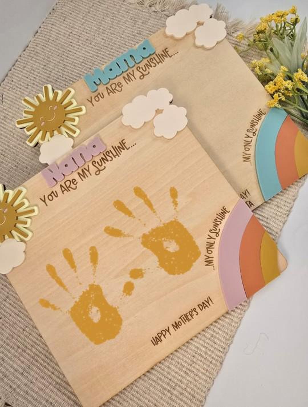 You Are My Sunshine Mother's Day Handprint, Mother's Day Gift, DIY ...