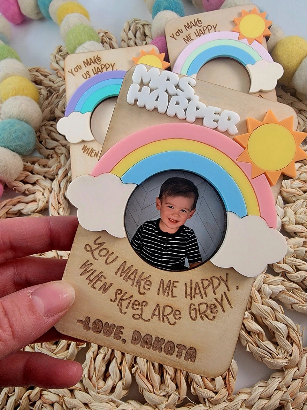 Teacher Fridge Photo Magnet, Teacher Appreciation Gift, Personalized ...