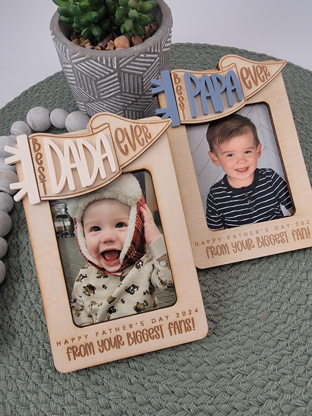 Father's Day Personalized Visor Clip, Fathers Day Photo Frame, Gift for ...