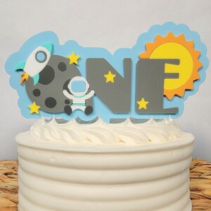 Cake Topper, Acrylic Cake Topper, 1st Birthday, First Trip Around the ...