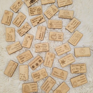 36 Christmas Advent Tokens, Kids Christmas Activities, Reusable Advent ...