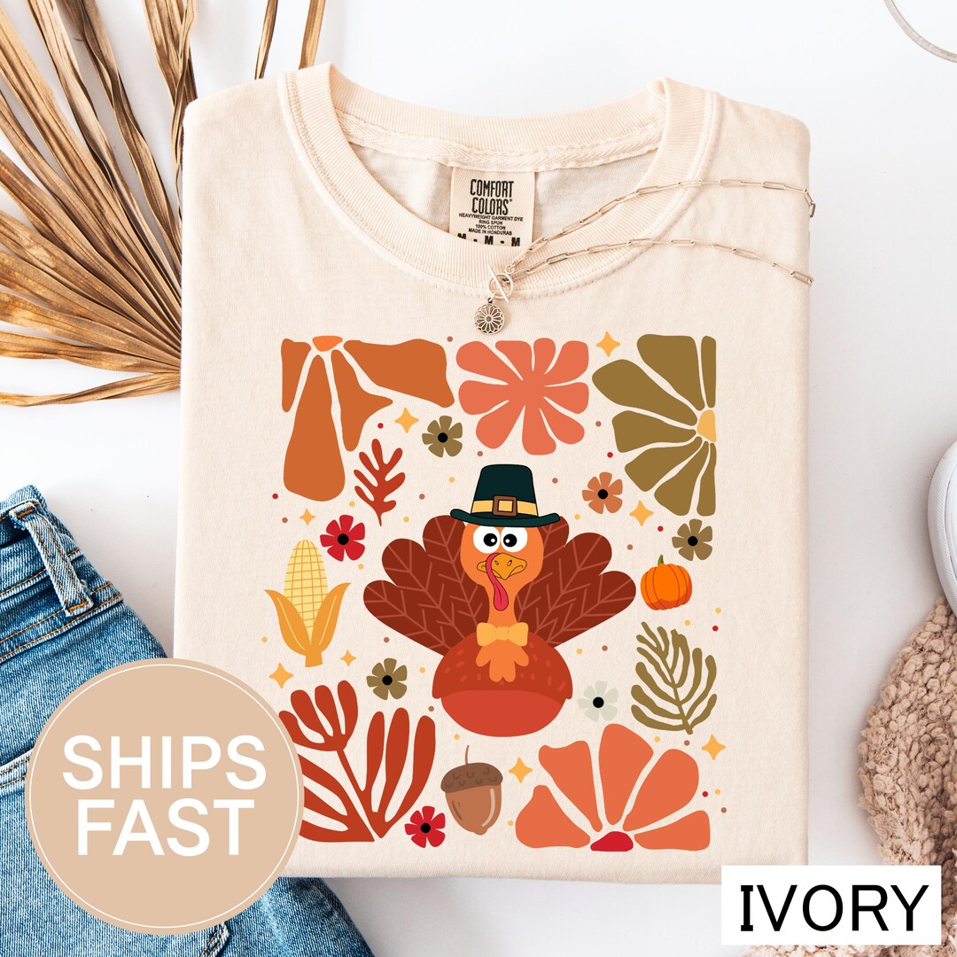 Boho Floral Turkey Shirt, Thanksgiving Sweatshirt, Turkey Sweatshirt ...