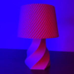 3d-printed Twisted Lampshade With Textured Design Modern Eco-friendly ...