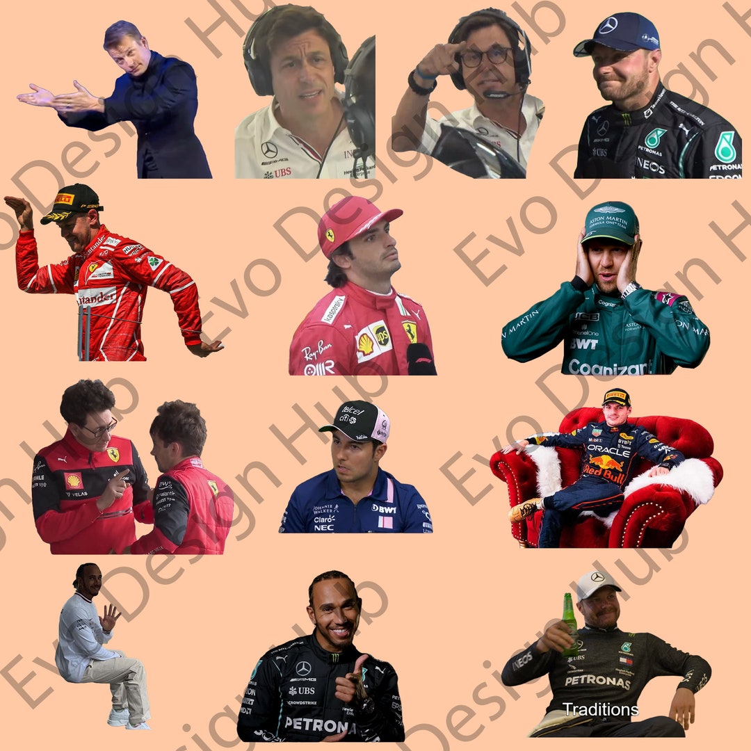 F1 Memes Car and Pilots Clipart 50 Different F1 Meme - Etsy