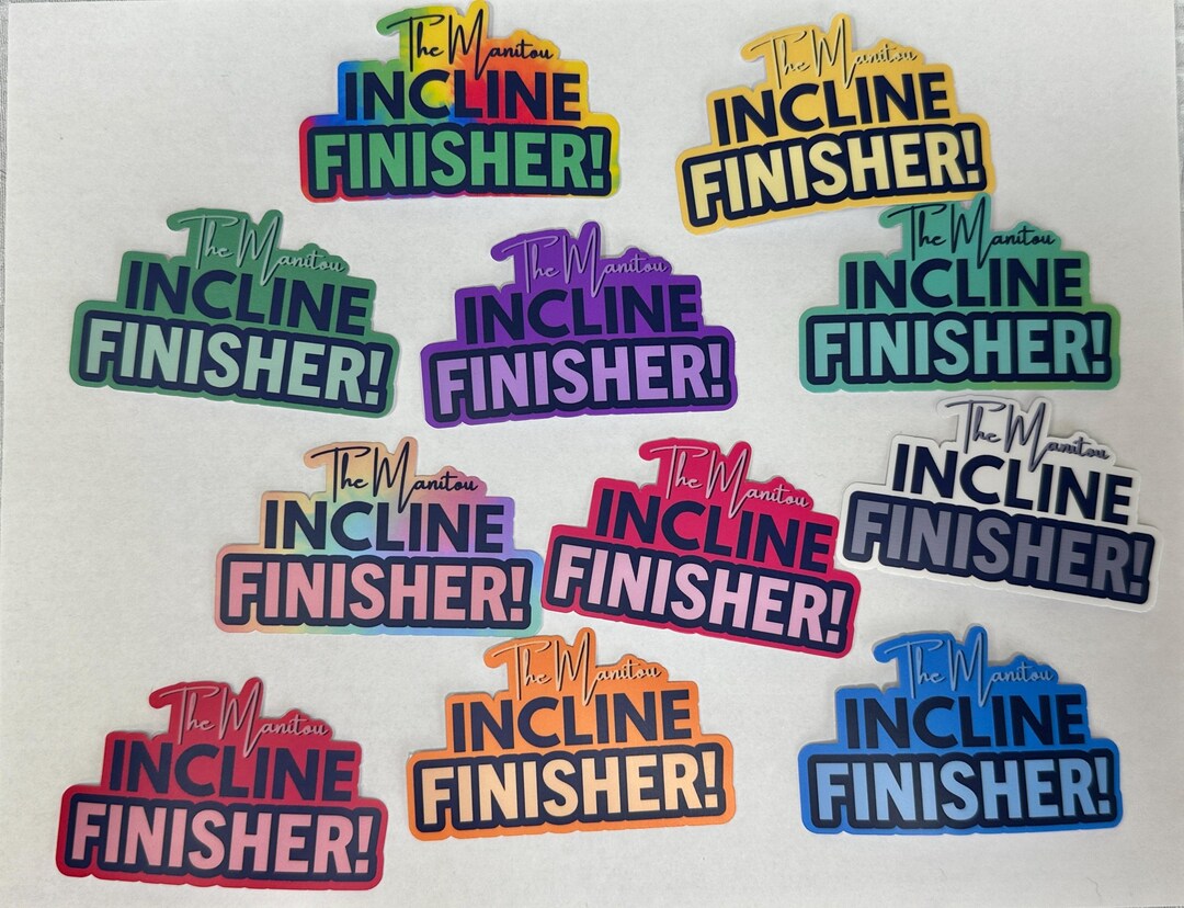 The Manitou Incline Finisher Sticker - Etsy