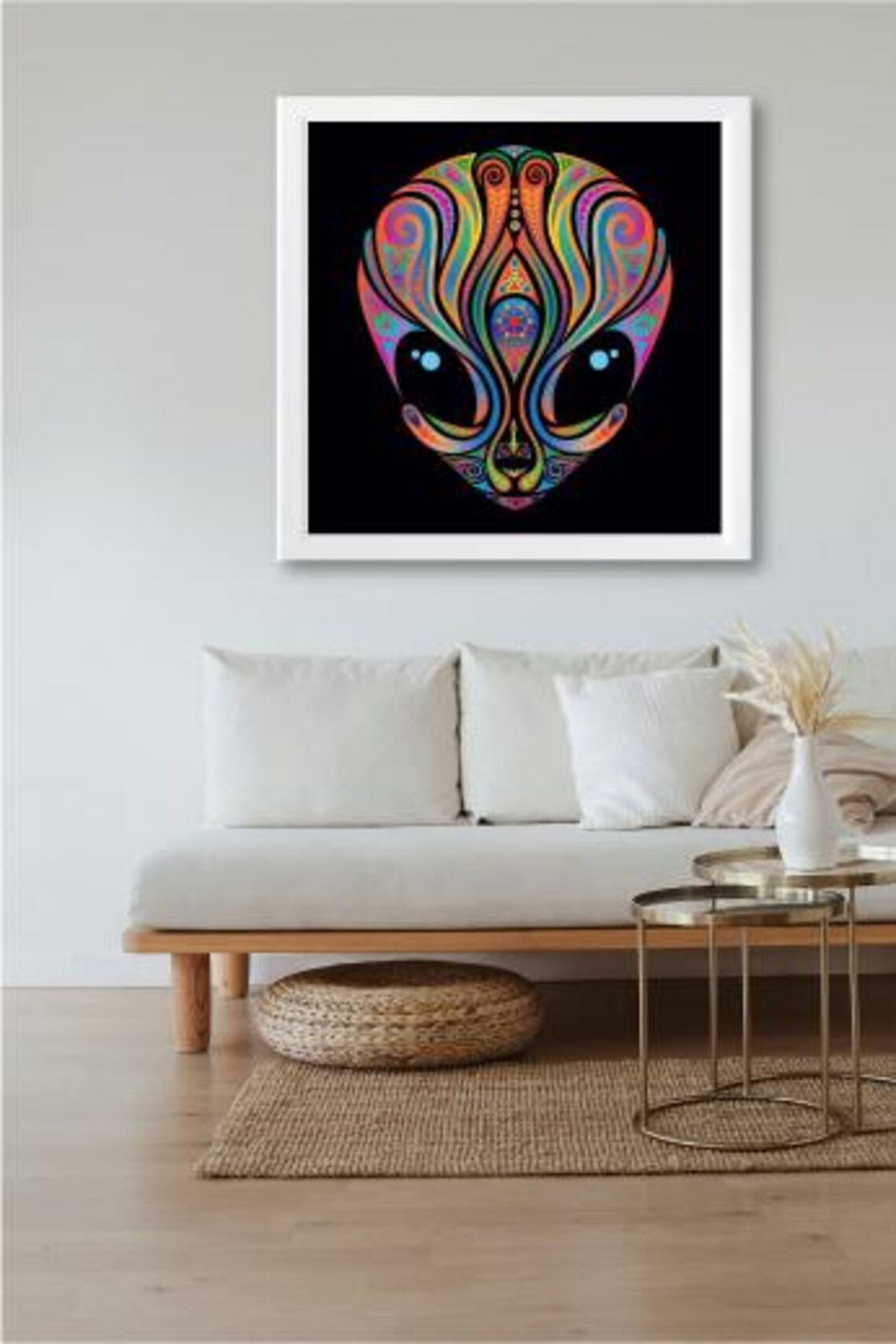 Alien Poster, Masterpiece, Decor Art, Colorful, Digital Print, Decor ...