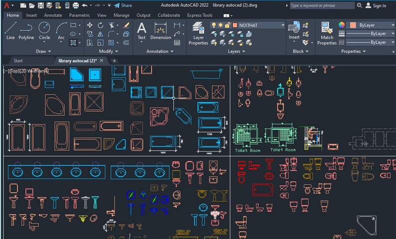 Autocad Blocks Library | DWG CAD Object Pack – Furniture, Trees, Cars ...