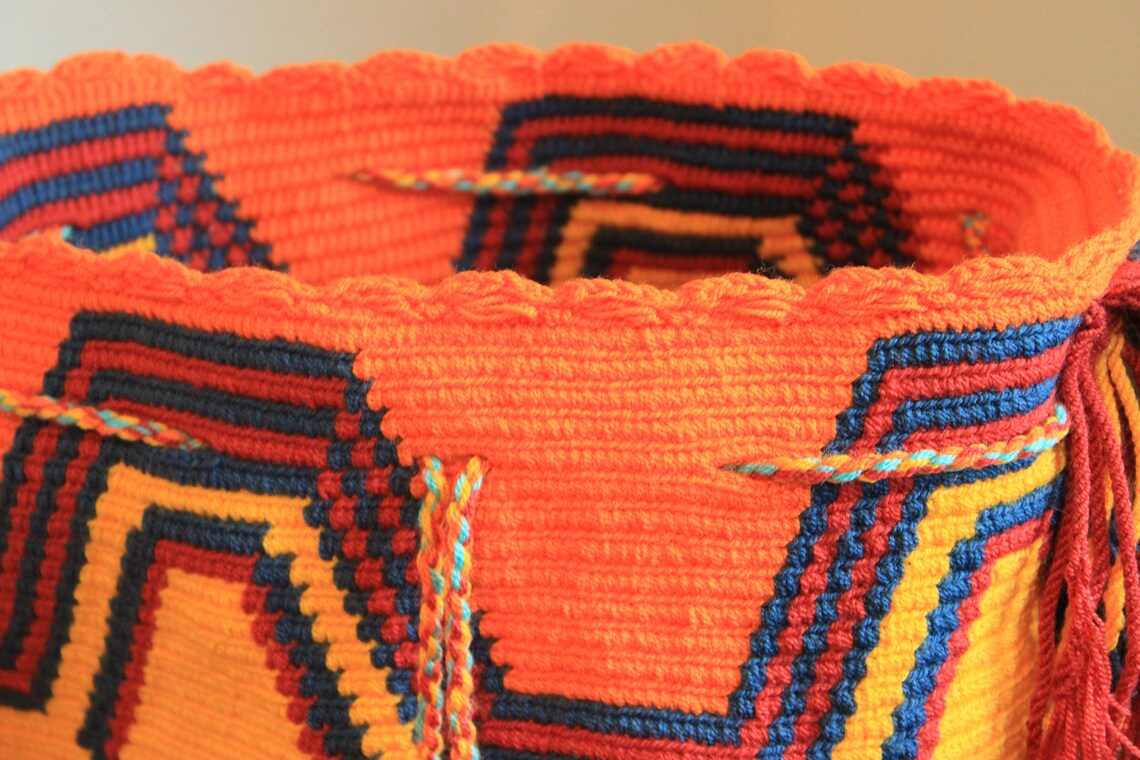 Colombian Handbag Wayuu | Large Crossbody High Quality | Mochila Tribal ...