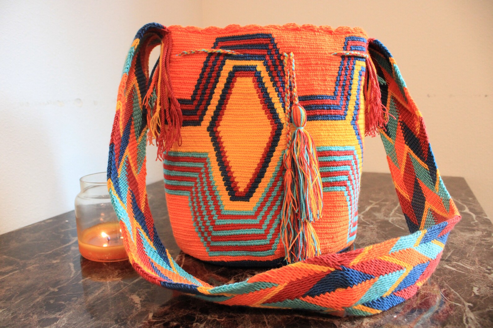 Colombian Handbag Wayuu | Large Crossbody High Quality | Mochila Tribal ...