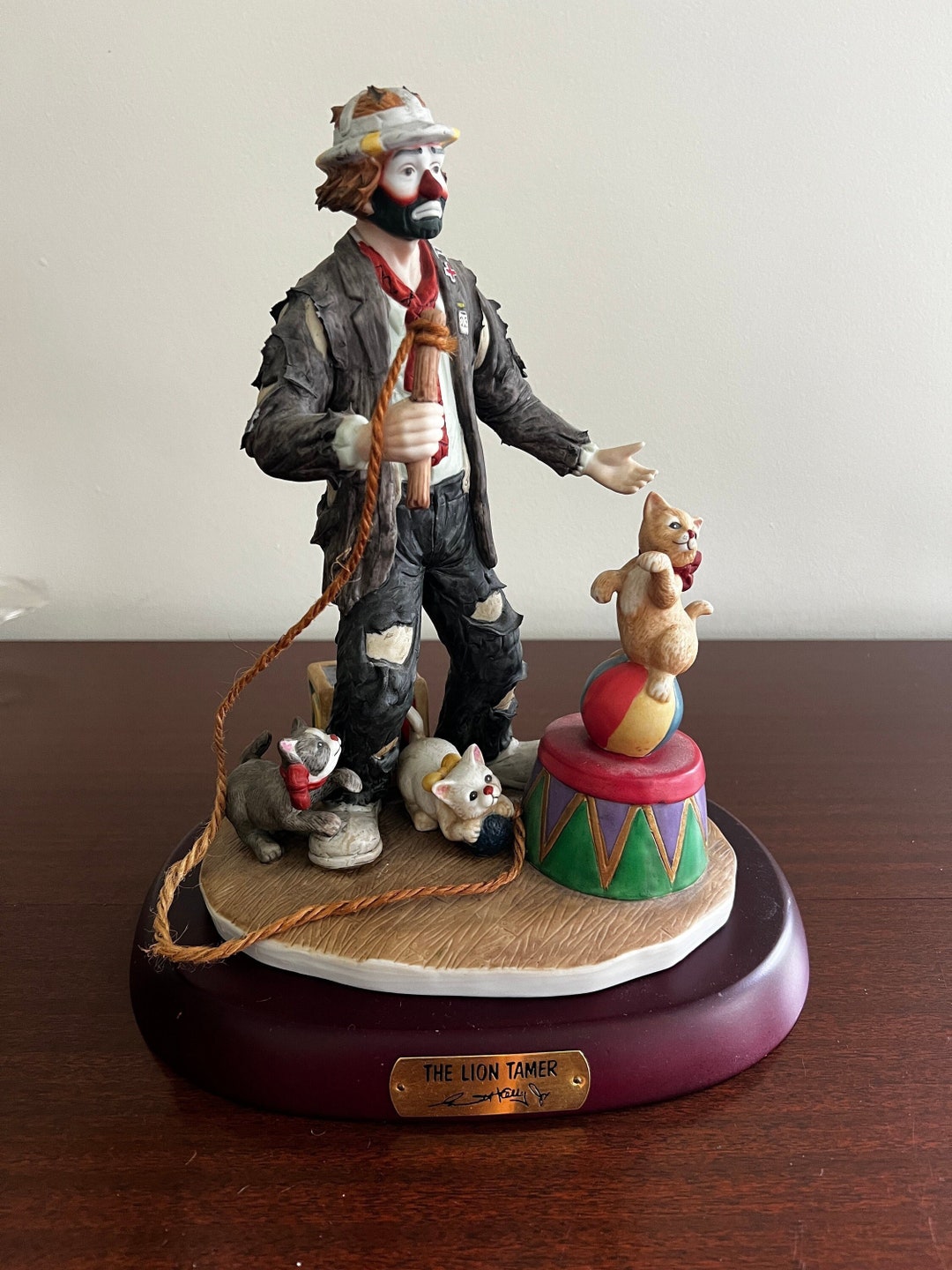 Emmett Kelly Jr lion Tamer Limited Edition 272 - Etsy