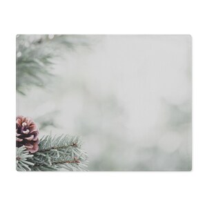 Winter Christmas Dinner Placemat, Holiday Table Decor, Festive Dining ...