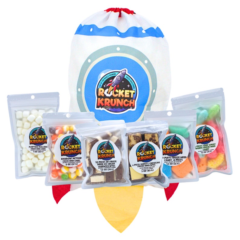 Rocket Krunch Variety Freeze Dried Candy Goodie Bag--perfect Gift! - Etsy