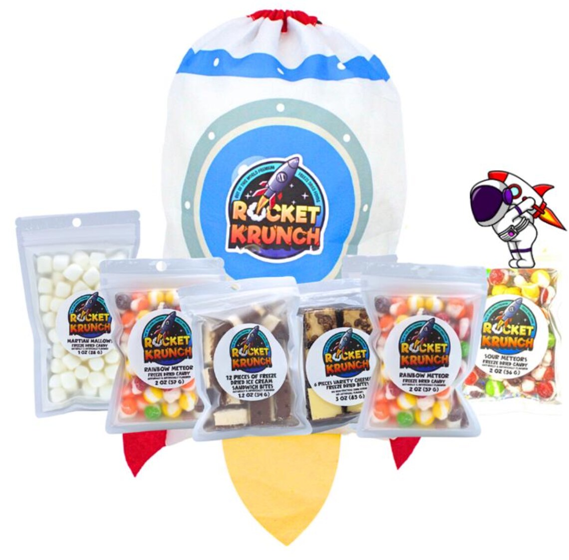Rocket Krunch Variety Freeze Dried Candy Goodie Bag--perfect Gift! - Etsy
