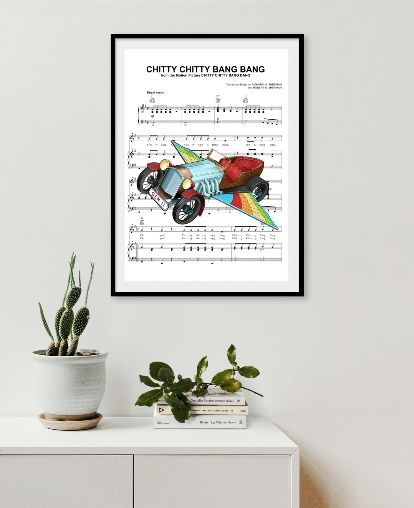 Digital Download Chitty Chitty Bang Bang Music Sheet Print - Etsy