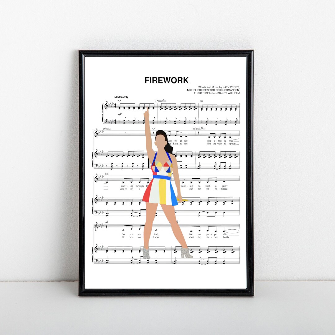Digital Download Katy Perry Music Sheet Print Katy Perry - Etsy