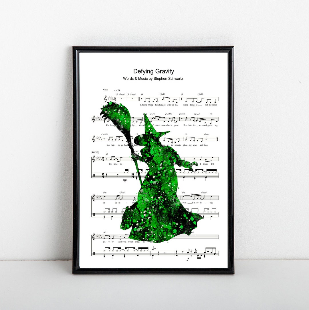 Digital Download Wicked the Musical Music Sheet Print Wicked the ...