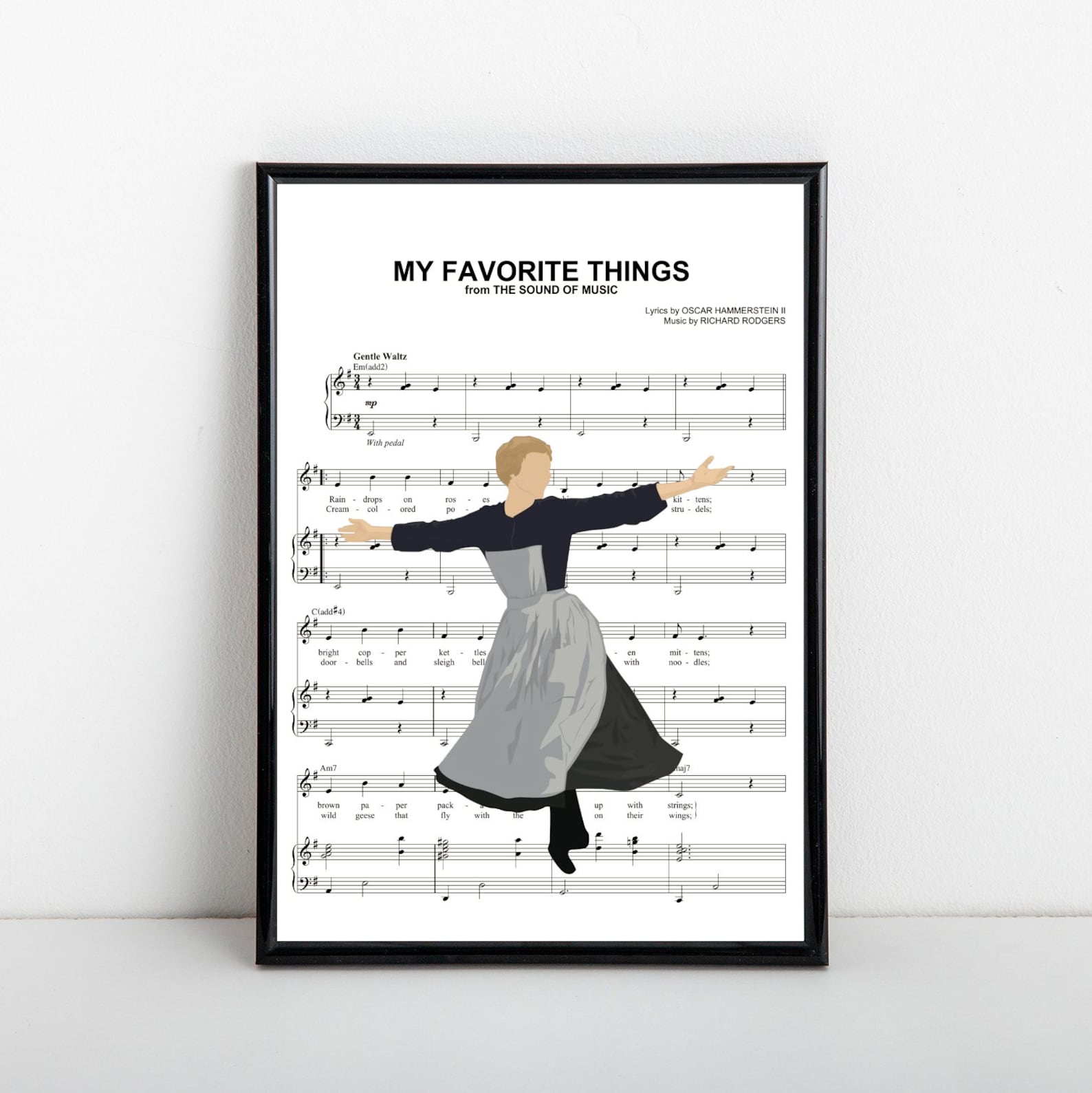 Digital Download the Sound of Music Music Sheet Print Sound of Music My ...