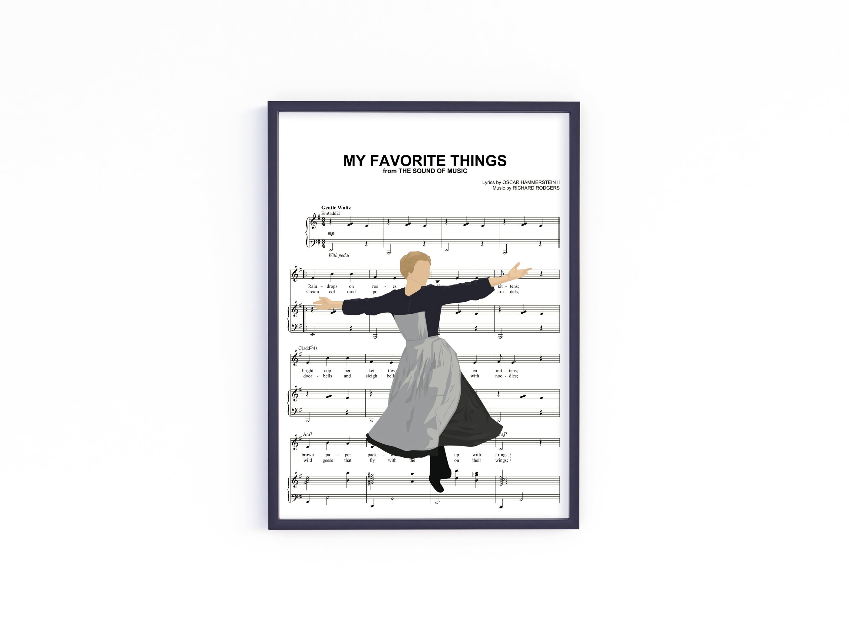 A4 Print the Sound of Music Music Sheet Print - Sound of Music My ...