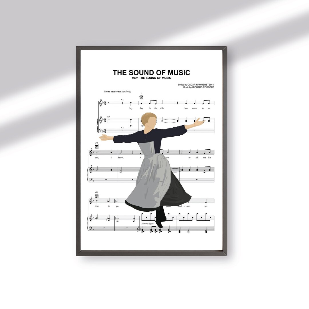 Digital Download the Sound of Music Music Sheet Print the Sound of ...