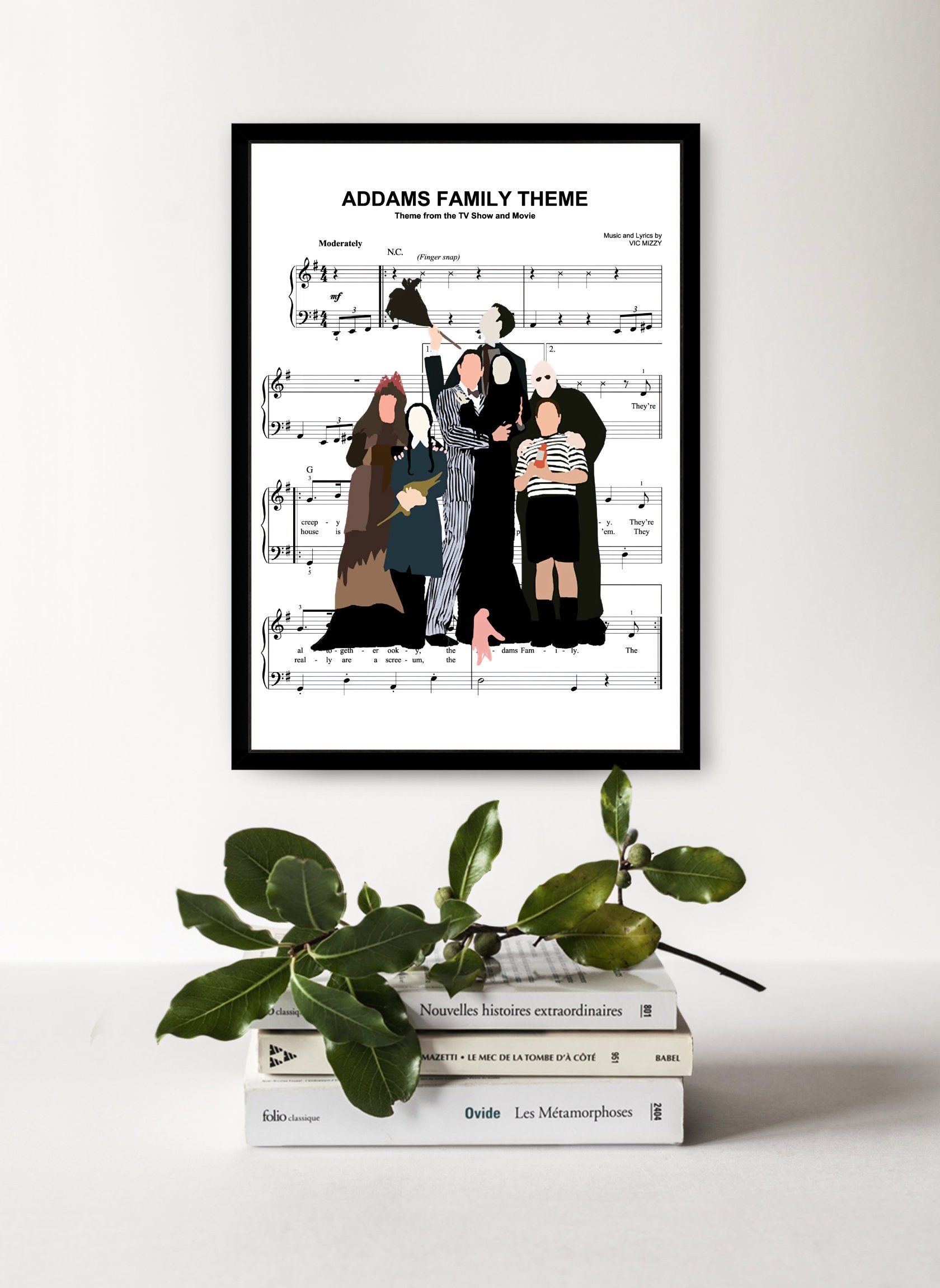 Digital Download the Addams Family Music Sheet Print the Addams Family ...