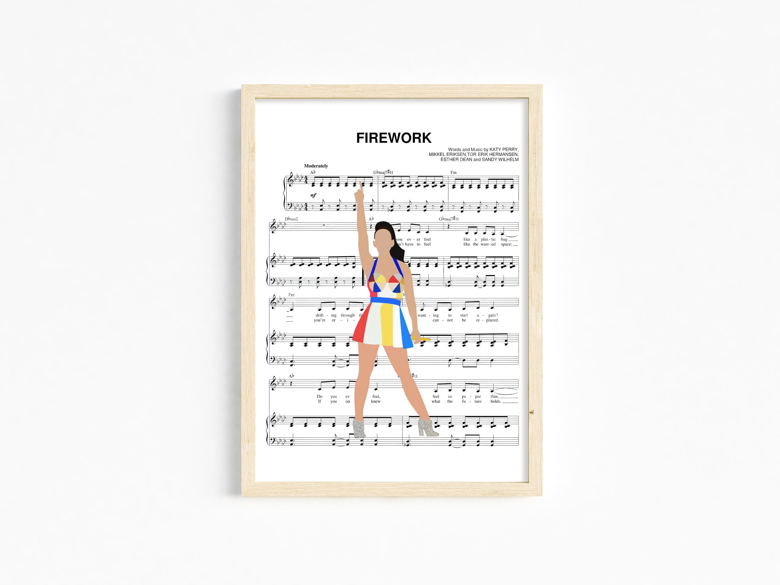 Digital Download Katy Perry Music Sheet Print Katy Perry - Etsy