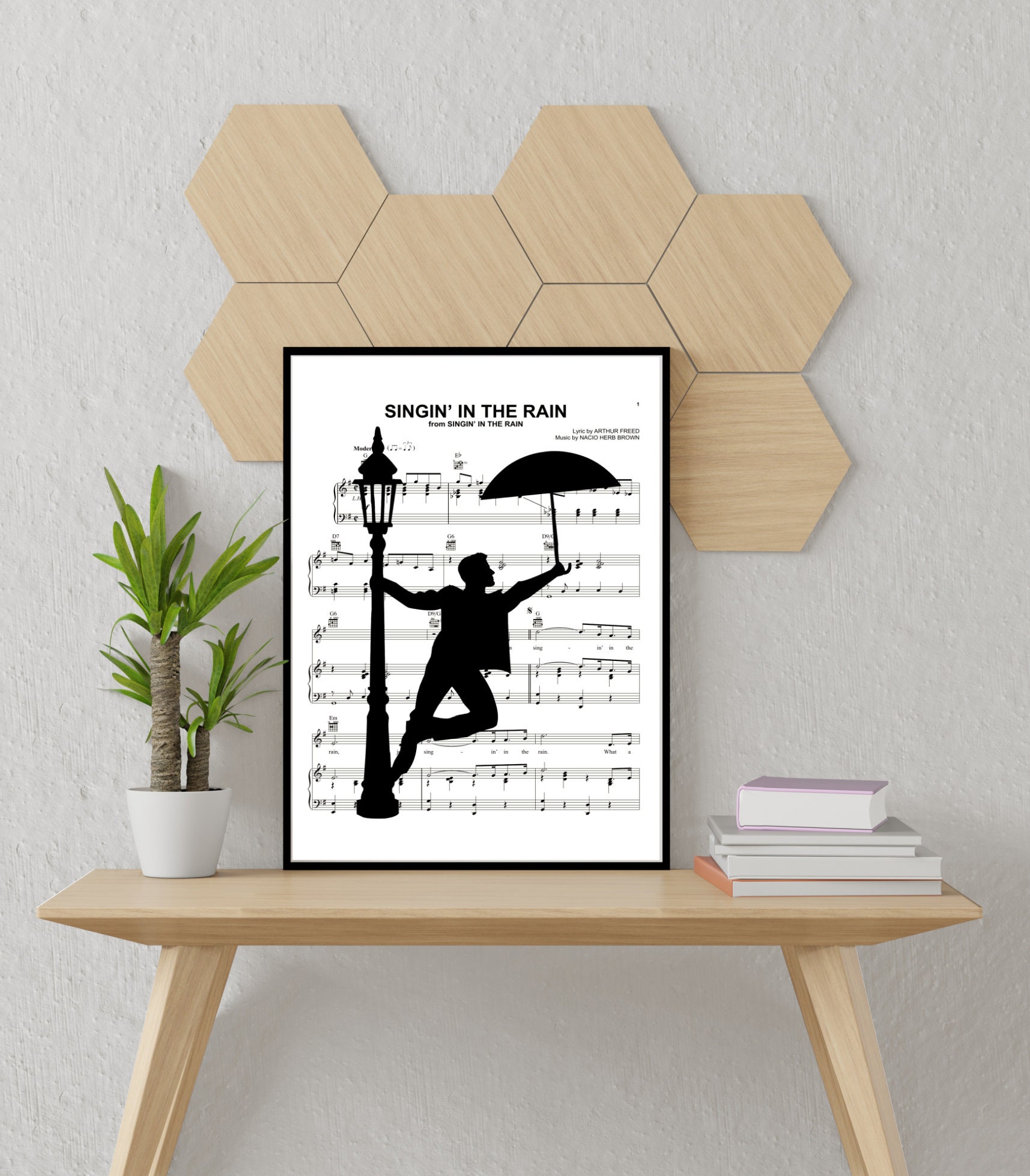 A4 Print Singing in the Rain Music Sheet Print Singing in the Rain ...