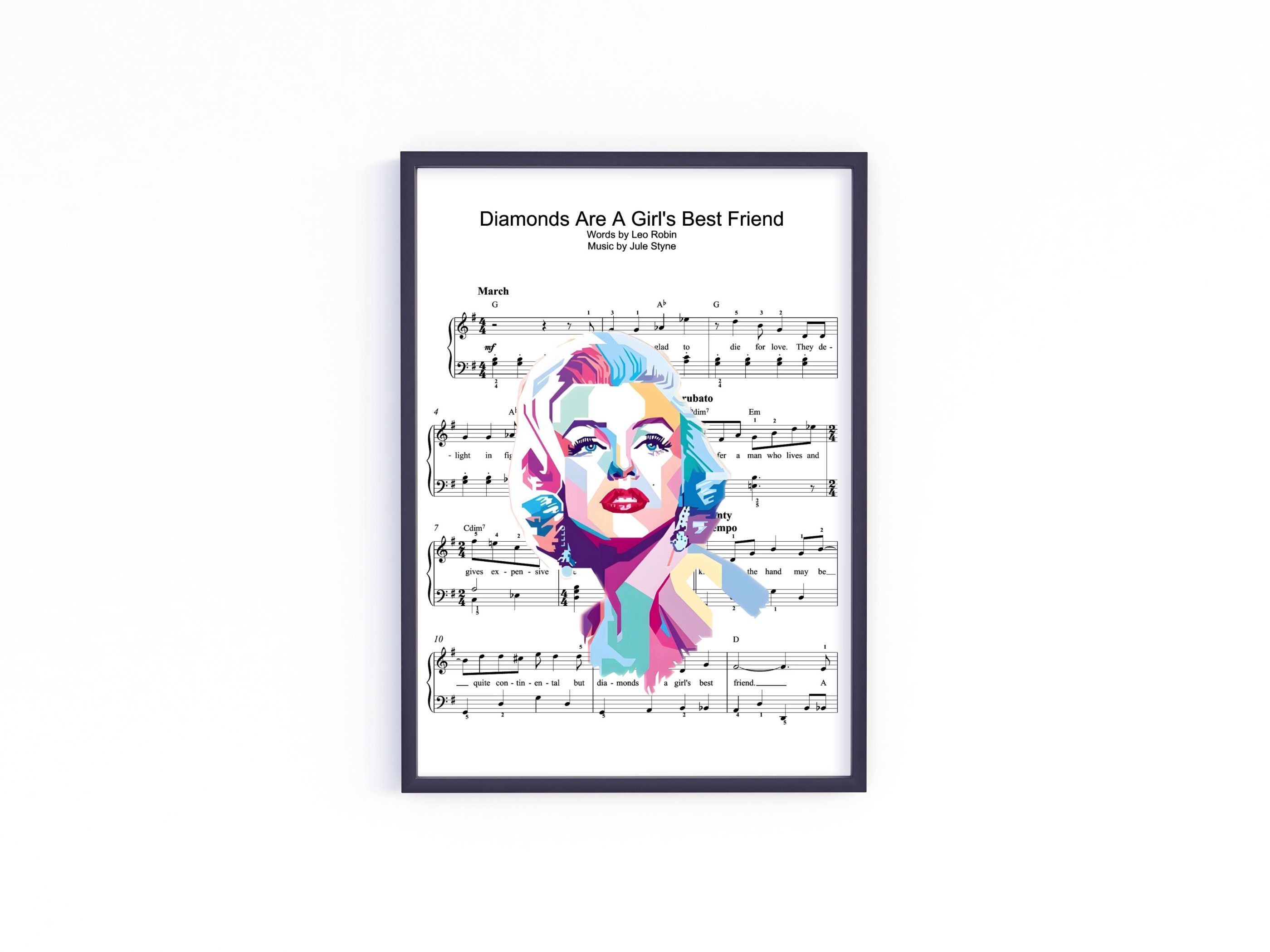 Digital Download Marilyn Monroe Music Sheet Print Marilyn - Etsy