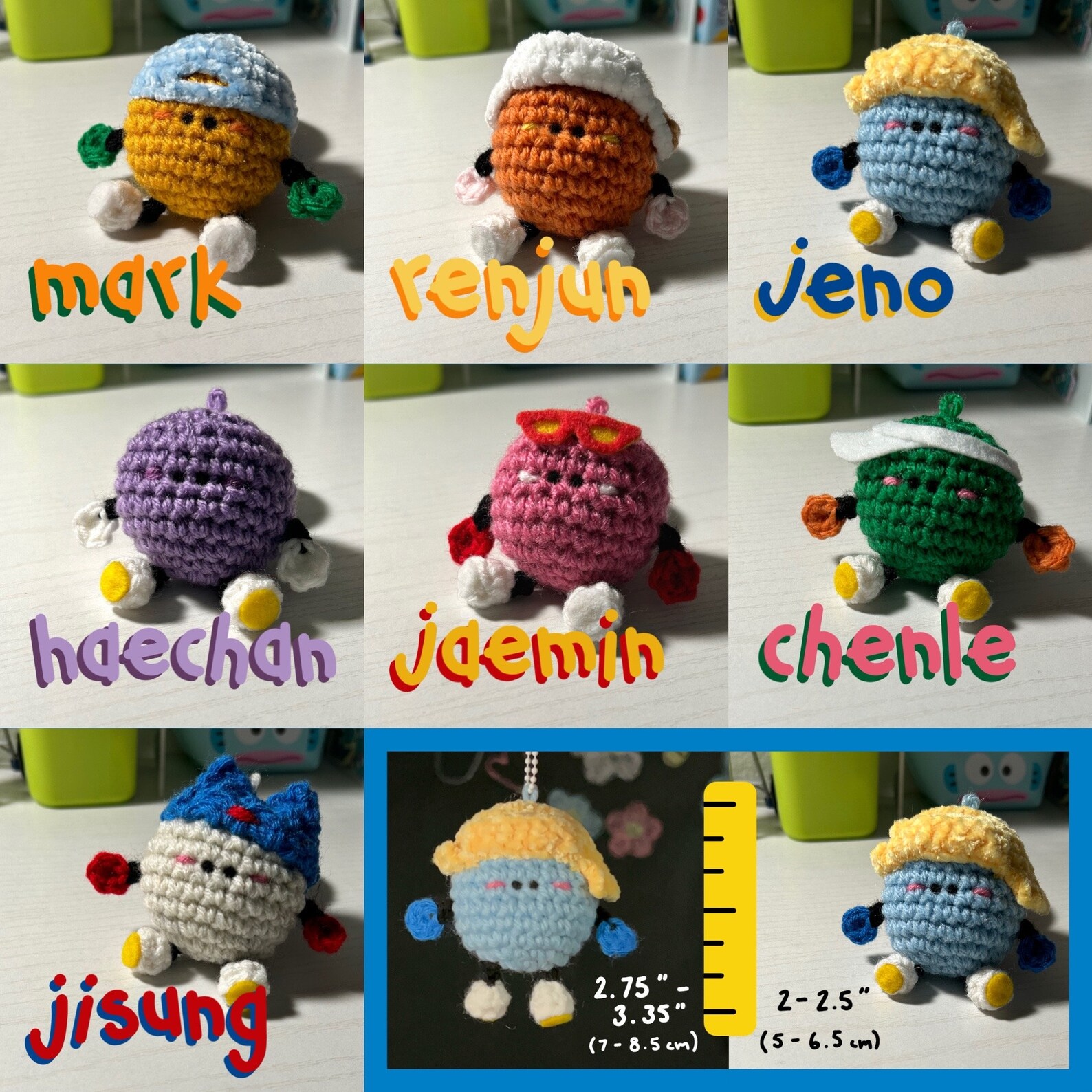 Crochet Candy Keychain Plushies **PATTERN** | NCT Dream - Etsy