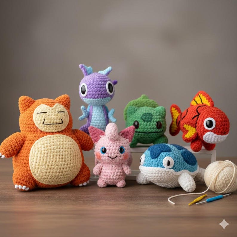 50+ Pokémon-inspired Amigurumi Crochet Patterns – Beginner to Advanced ...