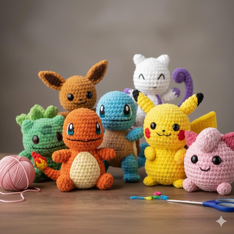 50+ Pokémon-inspired Amigurumi Crochet Patterns – Beginner to Advanced ...