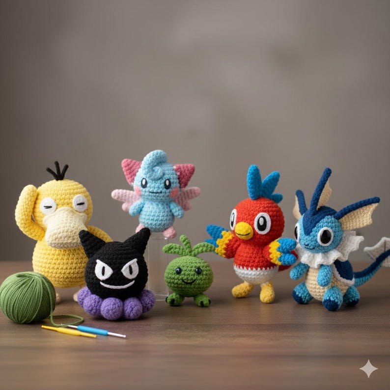 50+ Pokémon-inspired Amigurumi Crochet Patterns – Beginner to Advanced ...