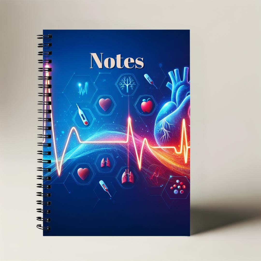 Healthcare Themed Notebook |personalised Academic Notebook| Learning ...