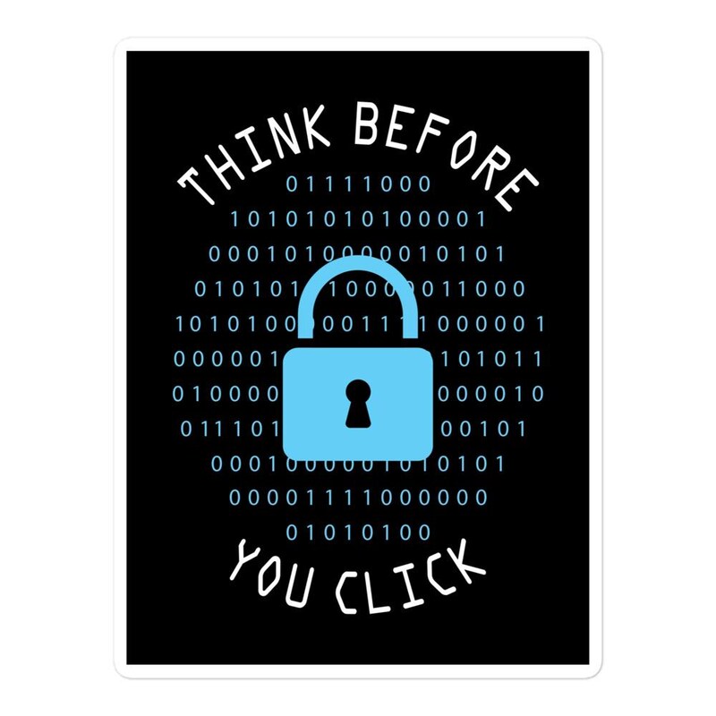 Cybersecurity Awareness Stickers - Etsy