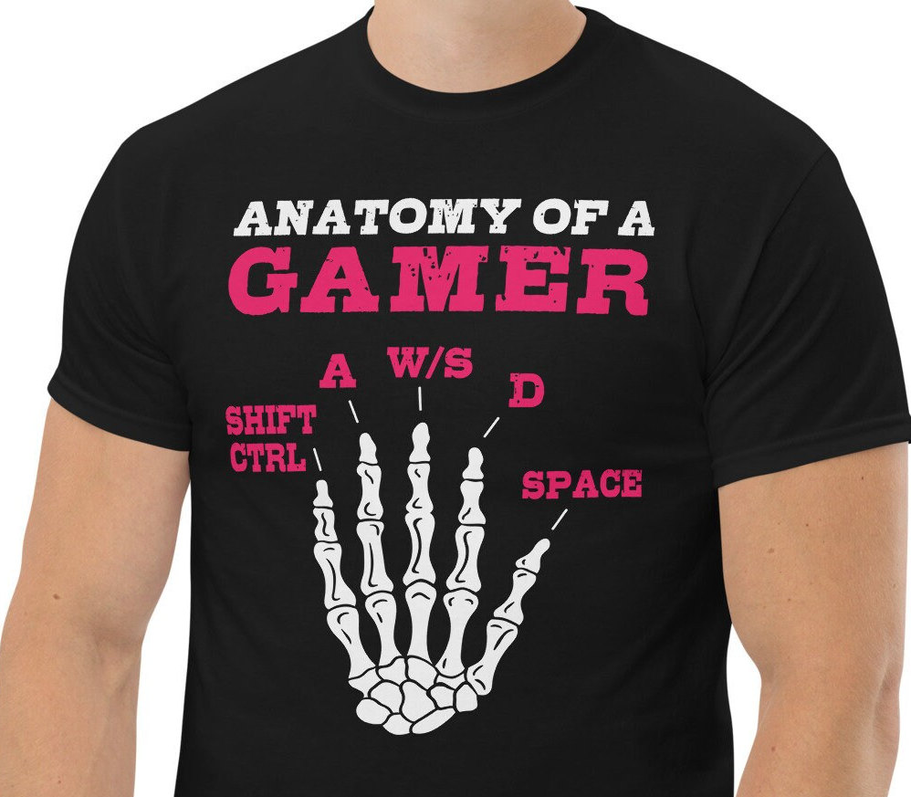 Anatomy of a Gamer Skeleton Hand With Some Keyboard Keys - Etsy
