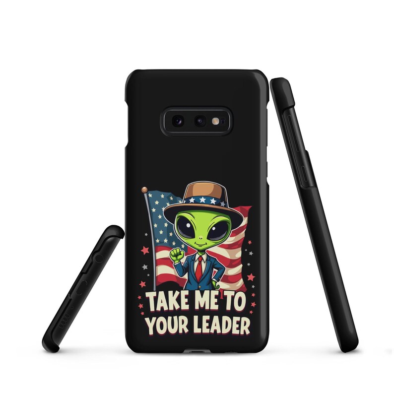 Funny Alien Take Me to Your Leader With USA Flag Patriotic Sci-fi Humor ...
