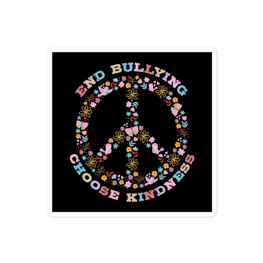 End Bullying Choose Kindness Peace Sign, Anti-bullying Positive Message ...